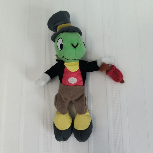 Disney | Toys | Jiminy Cricket Beanie Plush With Hat And Umbrella ...